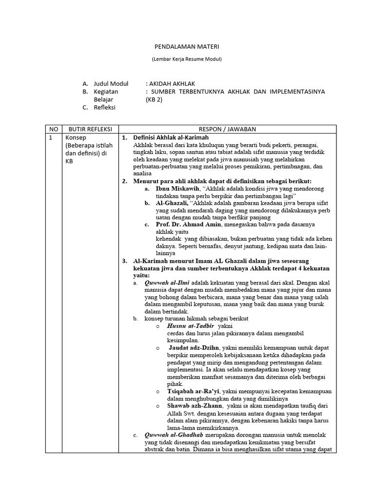 PENDALAMAN MATERI modul 5 kb 2 | PDF
