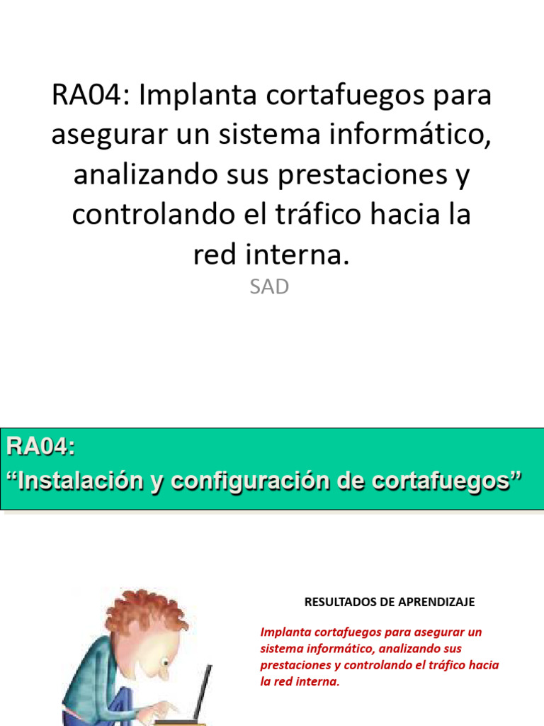 Ra 04 Sad 2022 2023 | PDF | Cortafuegos (informática) | Telecomunicaciones