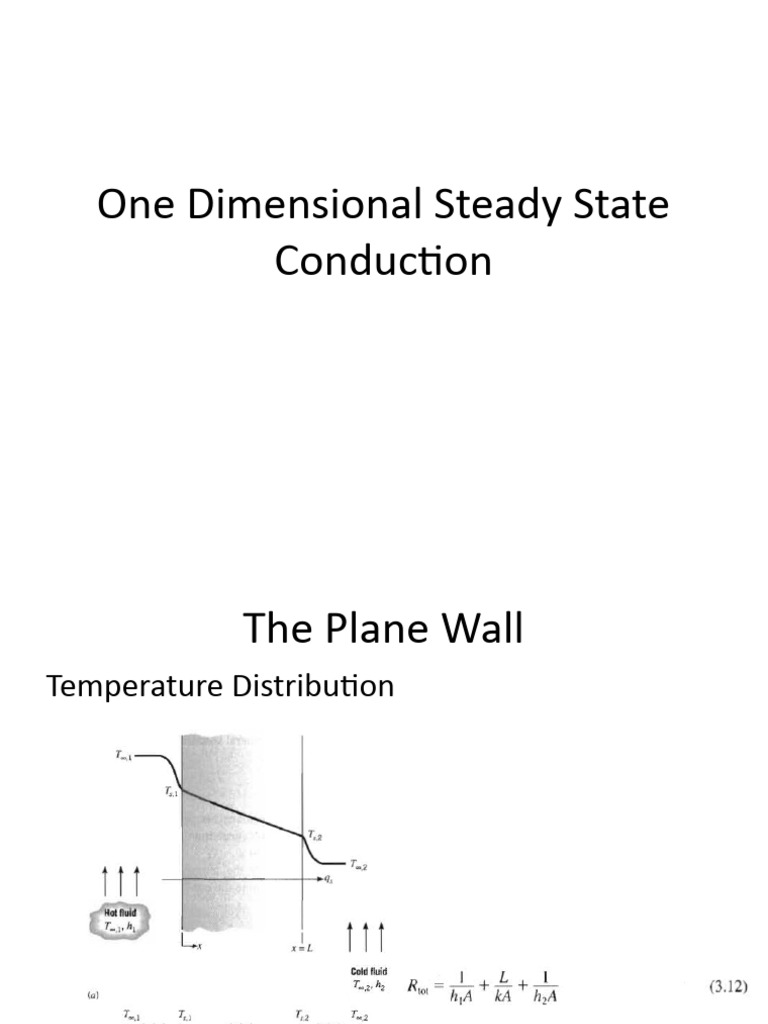 One Dimensional Steady State Conduction (1) | PDF