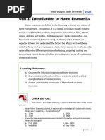 BS Home Economics Curriculum Overview | PDF | Home Economics | Economics