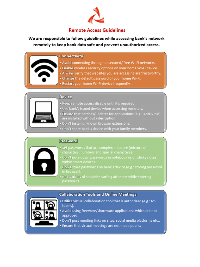 Remote Access Guidelines | PDF | Password | Wi Fi