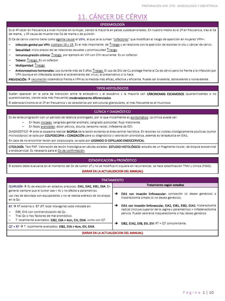 Manual Cto Gine. Resumen Cáncer de Mama (T14) . | PDF | Cáncer de mama ...