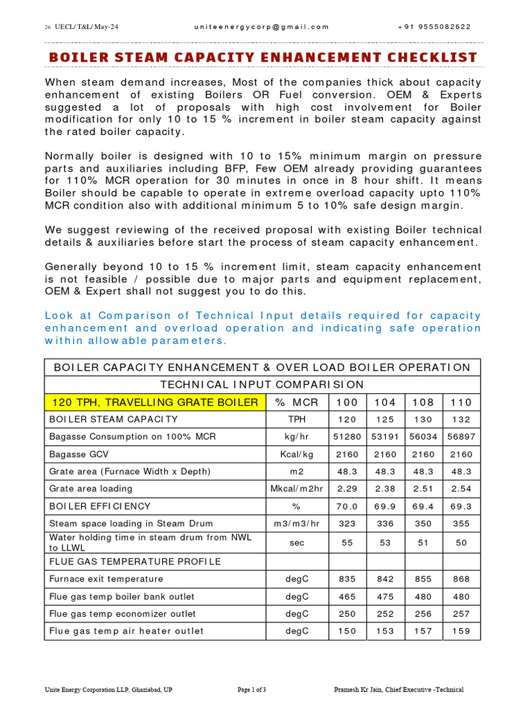 Boiler Capacity Enhancement Guide | PDF | Boiler | Energy Technology