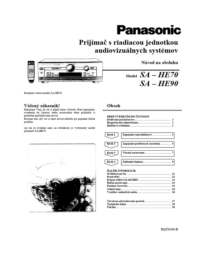 Panasonic AR-HE90 | PDF