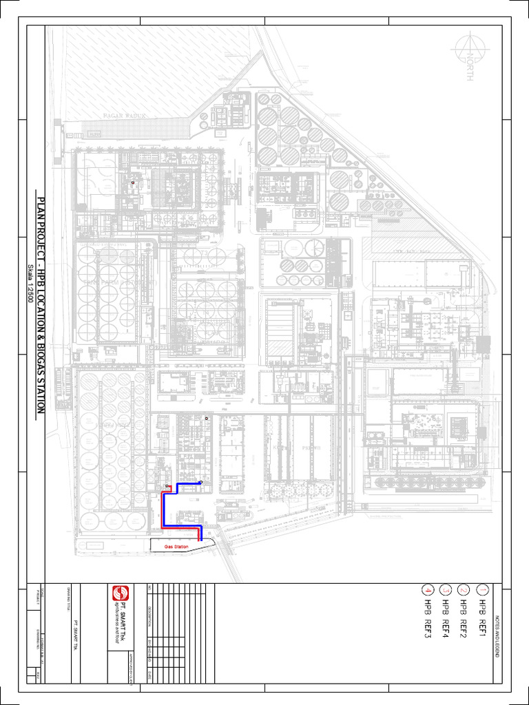 Tarjun - Biogas Station _Jalur Piping | PDF