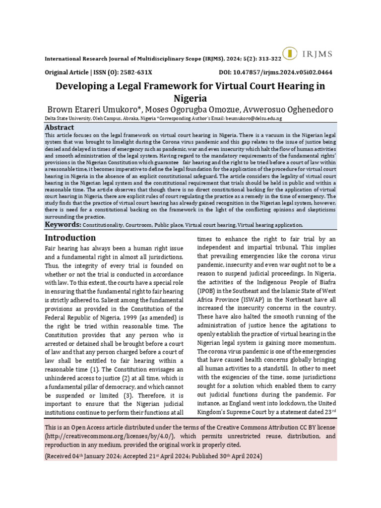 Developing A Legal Frame For VCH | PDF | Affidavit | Constitution