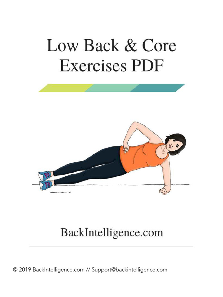 6 Core & Low Back Exercises Guide | PDF | Musculoskeletal System ...