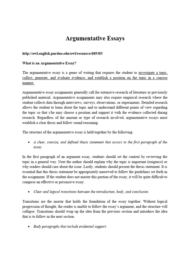What Is An Argumentative Essay+sample | PDF | Essays | Automation