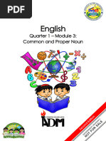 English 2 - Q1 - Mod5of8 - Common and Proper Nouns - v2 | PDF | Learning | Noun