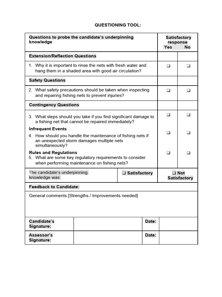 Questioning Tool | PDF | Environmental Law | Natural Environment