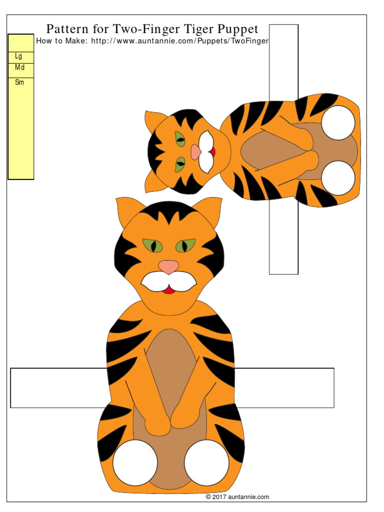 2 Finger Tiger Puppet | PDF
