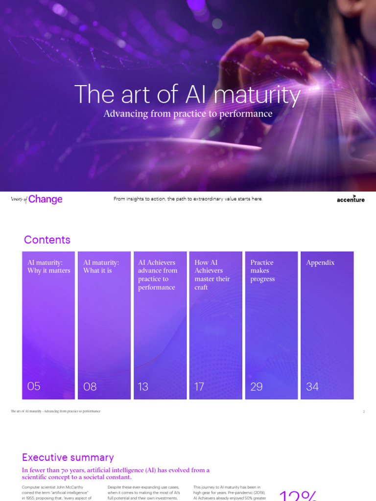 Accenture Art of AI Maturity Report | PDF | Artificial Intelligence ...