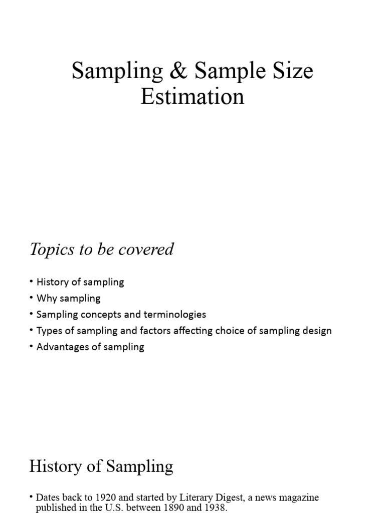 5 - Samplling and Its Estimation | PDF | Sampling (Statistics) | Stratified Sampling