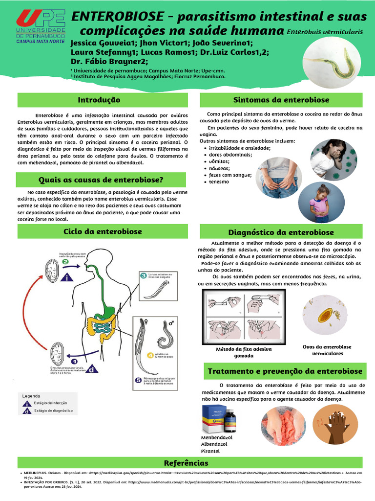 Diagnóstico Da Enterobiose 20240223 172113 0000 | PDF | Doenças e ...