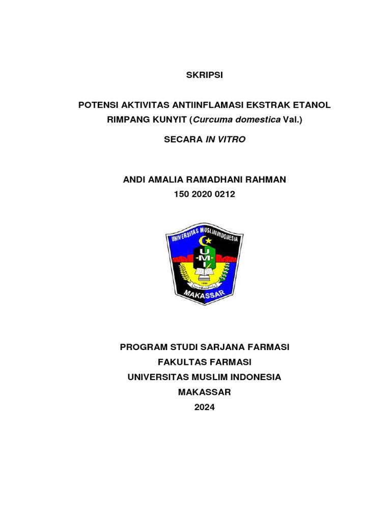 Skripsi Andi Amell Fix Print | PDF | Kesehatan Holistik