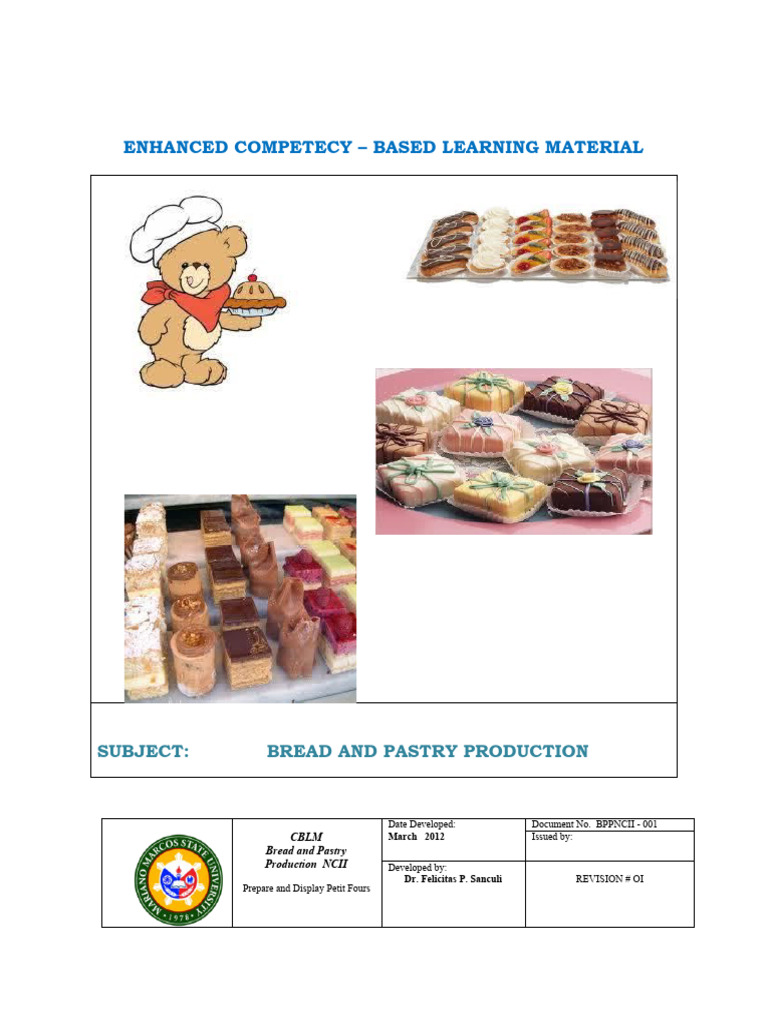 Prepare and Display Petit Fours | PDF | Cakes | Baking