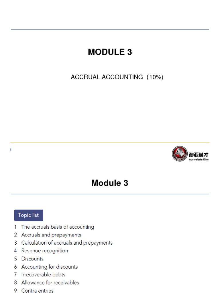 Foundations of Accounting- Week 3 | PDF | Deferral | Debits And Credits