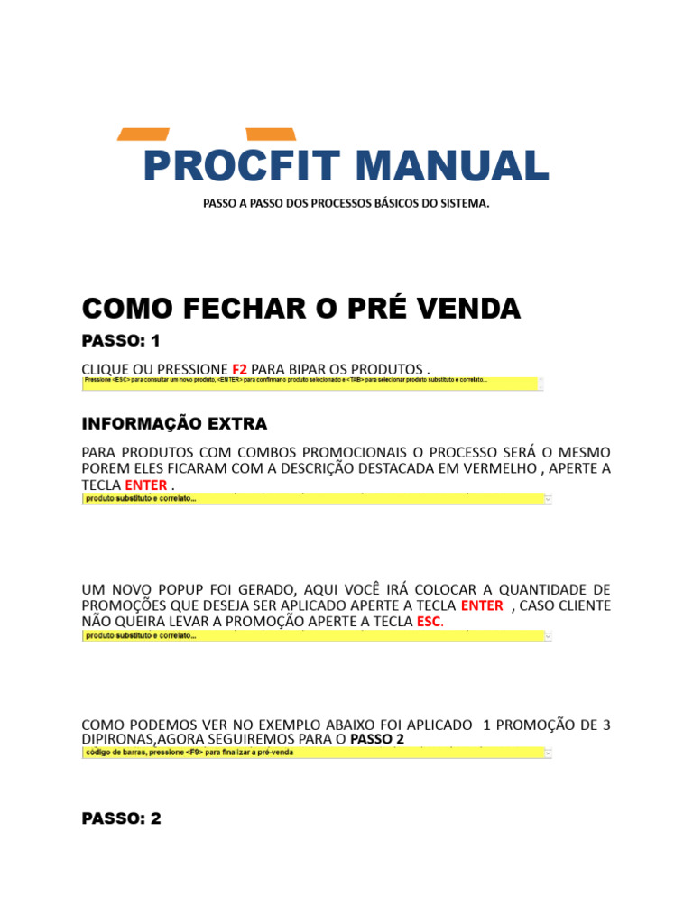Procfit Manual Passo A Passo | PDF | Finanças e Administração de Capital