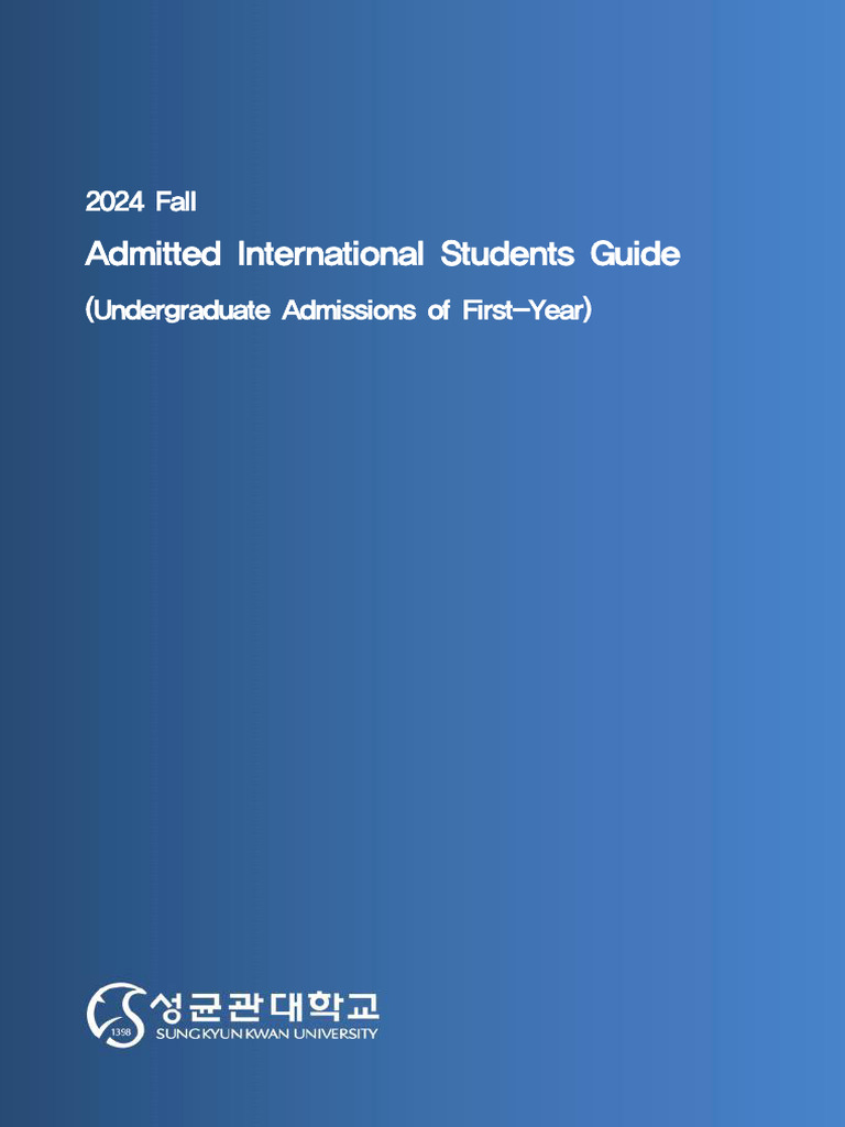 (EN) Admitted International Student Guide - 2024 Fall | PDF | Visa Inc ...