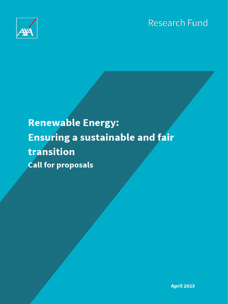 AXA RF 2023 CFP Renewables Energy Guidelines | PDF | Renewable Energy ...