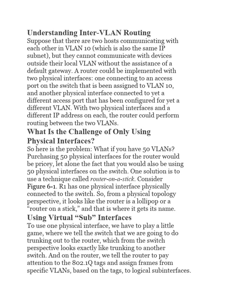 Inter-VLAN Routing | PDF | Router (Computing) | Networking Standards