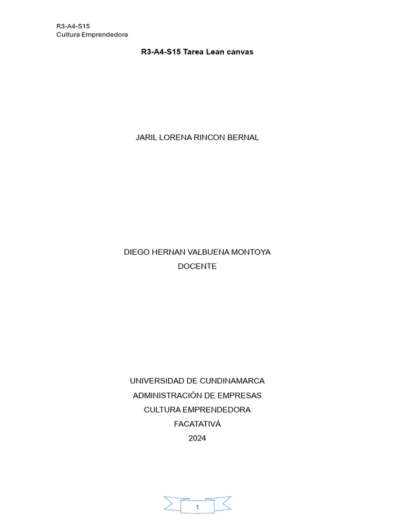 R3-A4-S15 Tarea Lean Canvas - Jaril Lorena Rincon Bernal - 19 Mayo 2024 ...