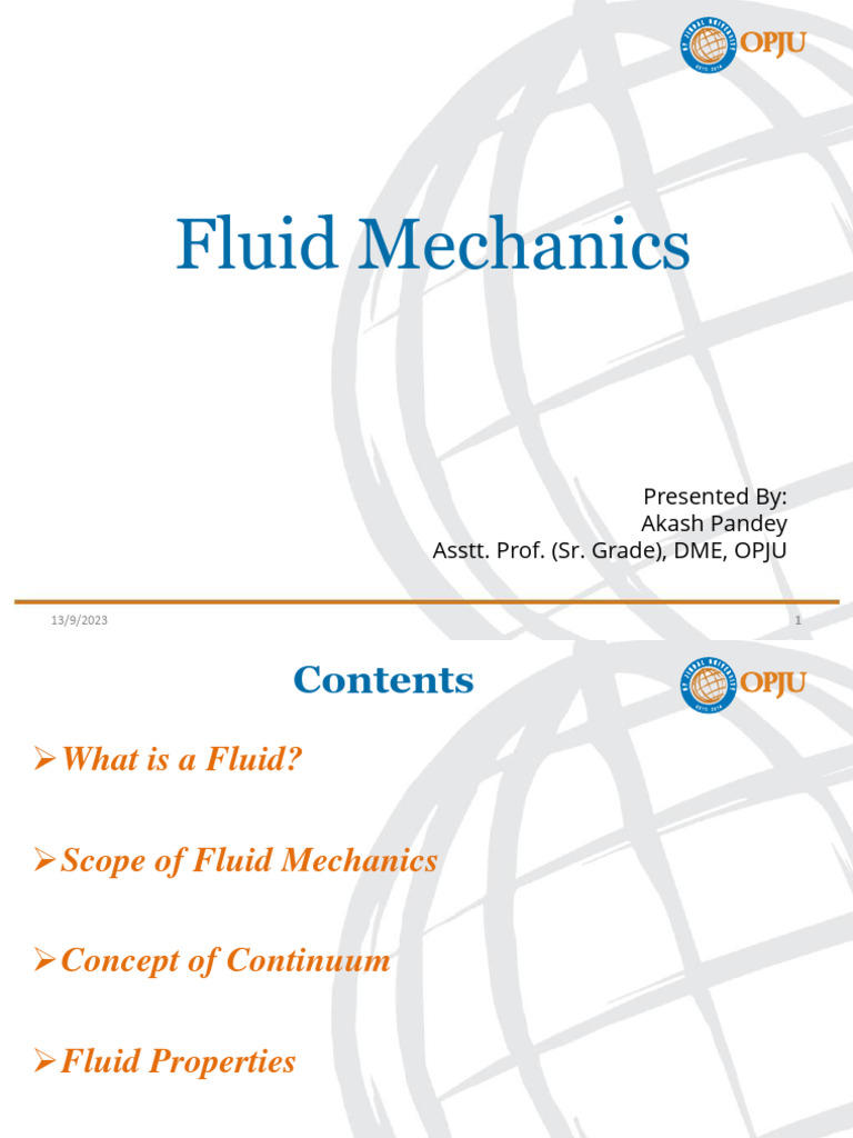 Intro Fluid Mechanics & Fluid Properties | PDF | Viscosity | Fluid