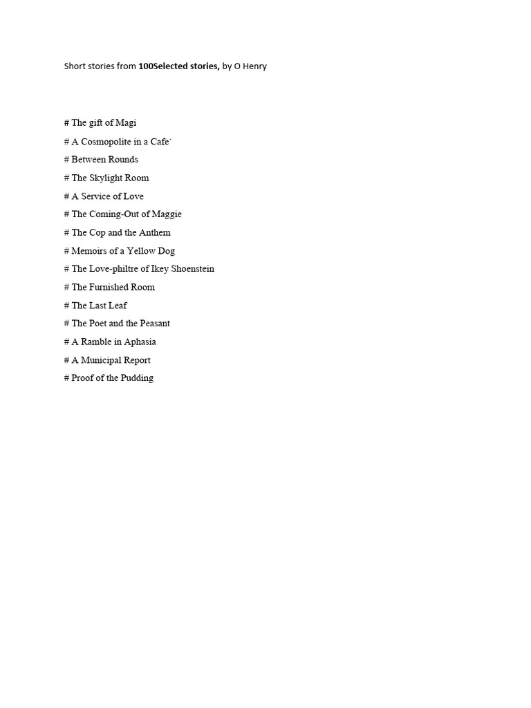 100 Short Stories | PDF | Art