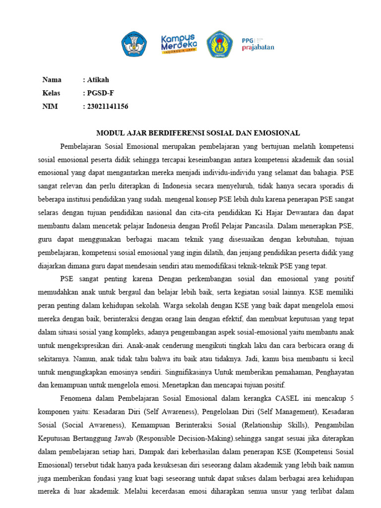 Modul PSE dan Matematika SD | PDF