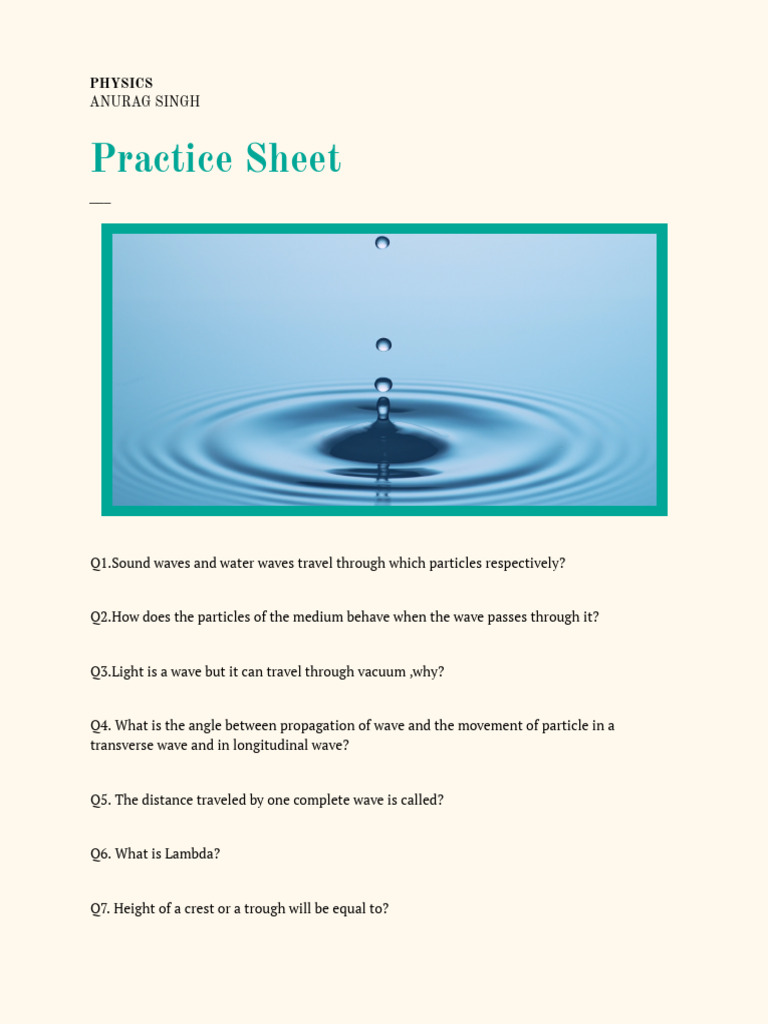 Practice Sheet Phy CH 1 | PDF | Social Science | Religion & Spirituality
