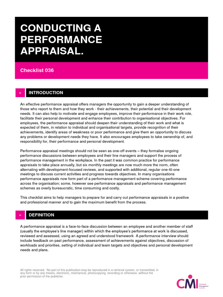 Performance Appraisal | PDF | Performance Appraisal | Employment