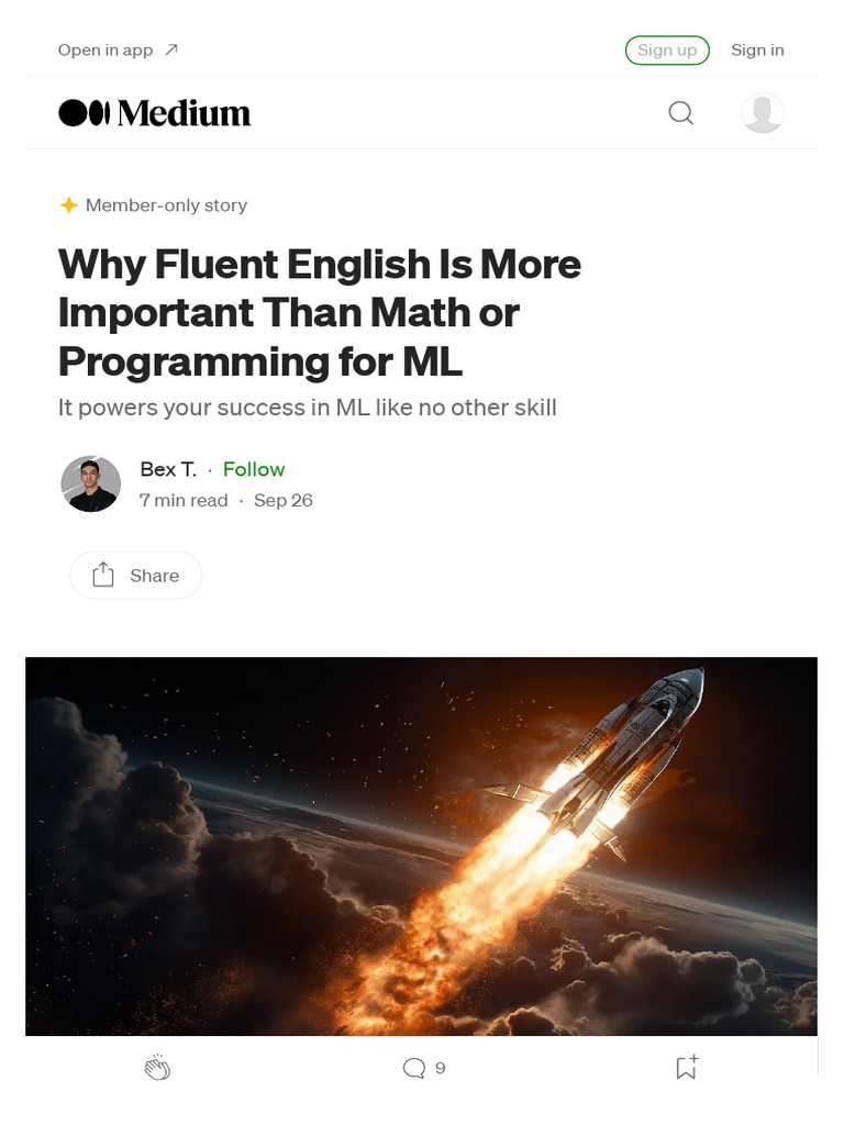 Why Fluent English Is More Important Than Math or Programming For ML ...