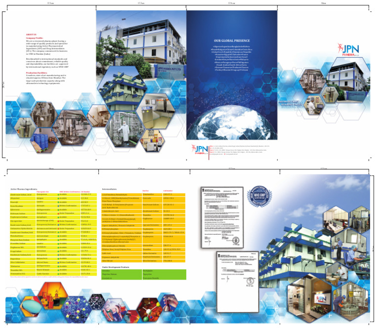 JPN Pharma Brochure | PDF | Chemical Substances | Chemical Compounds