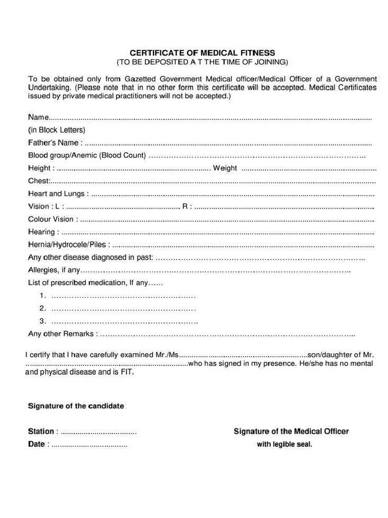 Physical Fitness Certificate For Job in India - All Photos Fitness Inside New Physical Fitness ...