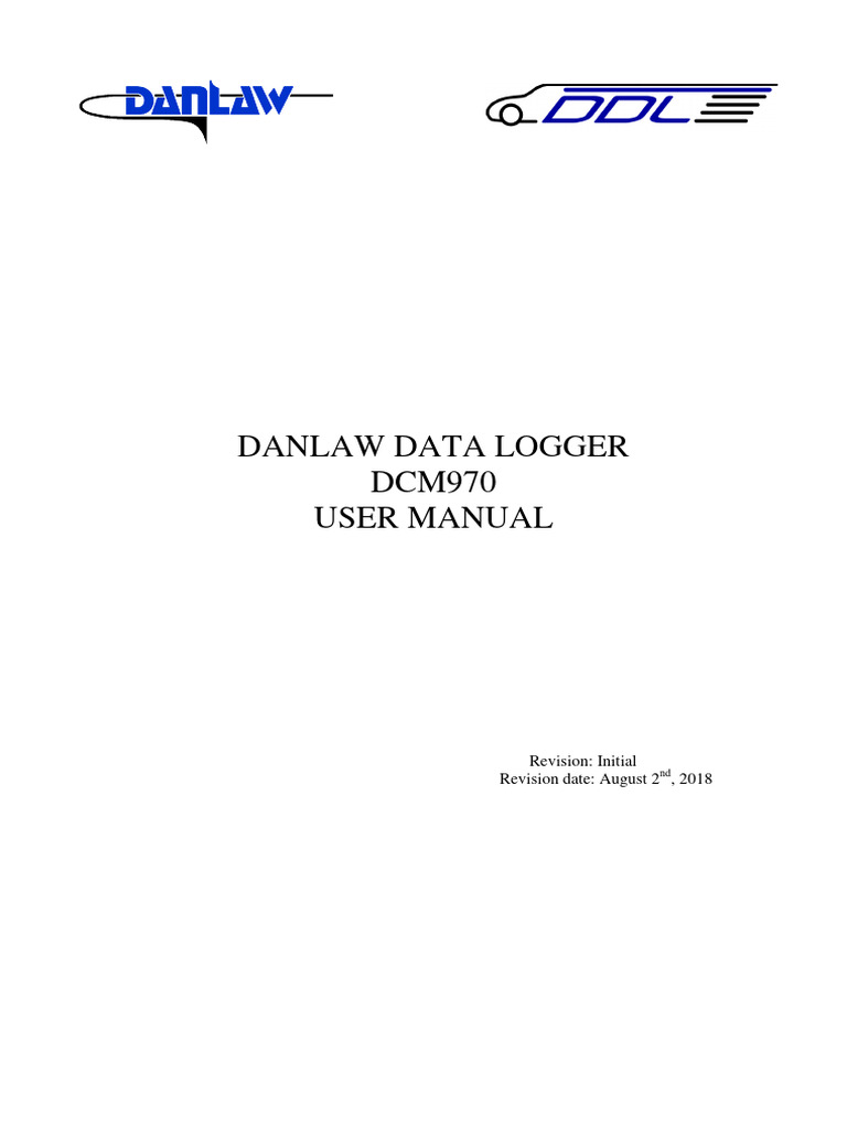 Danlaw Data Logger Dcm970 User Manual | PDF | Computing ...