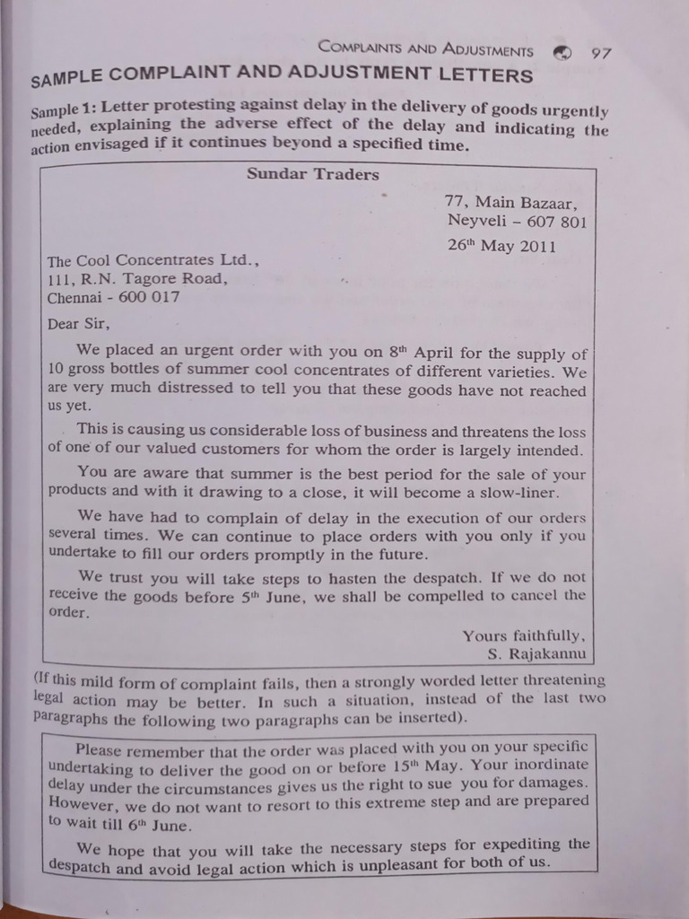 Sample Letter BC | PDF