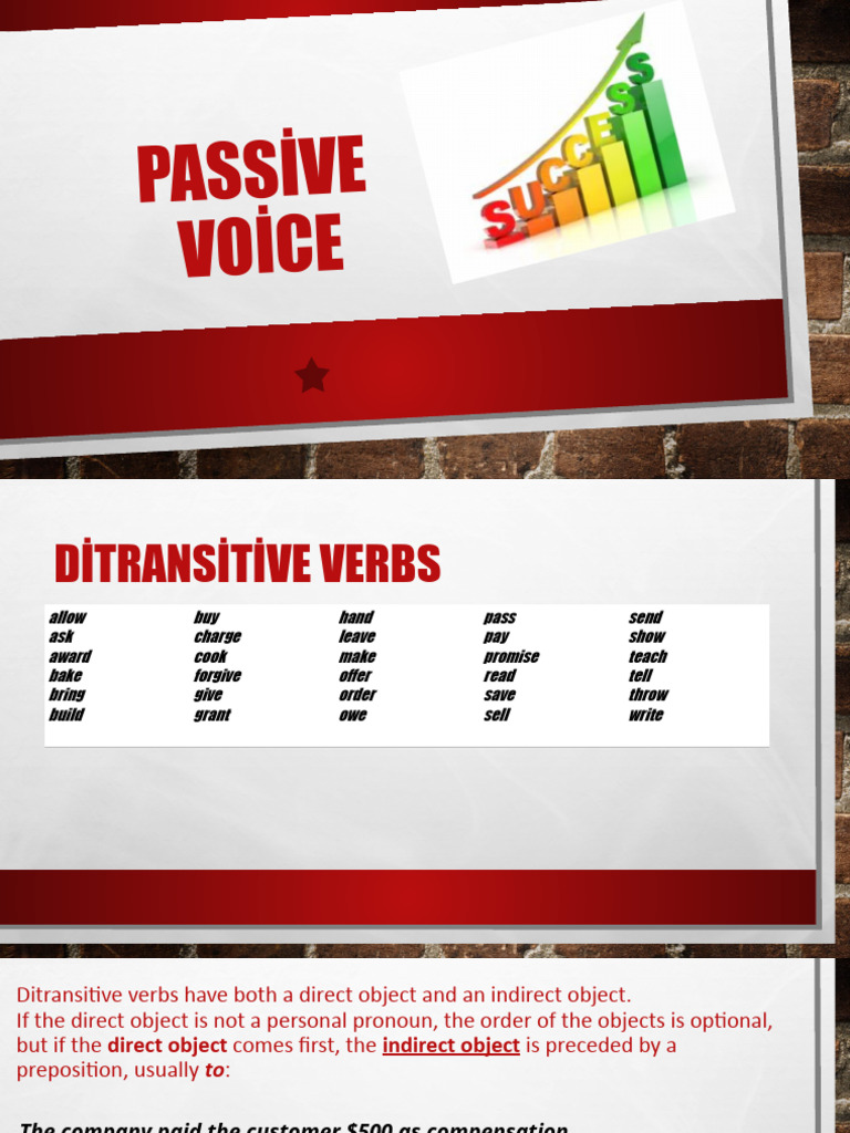 Passive Voice - Exercises | PDF | Semantics | Languages