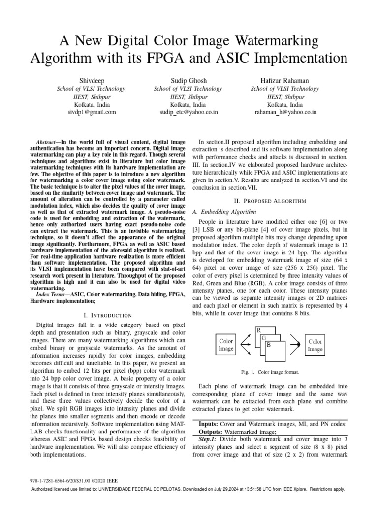 A New | PDF | Field Programmable Gate Array | Data Compression