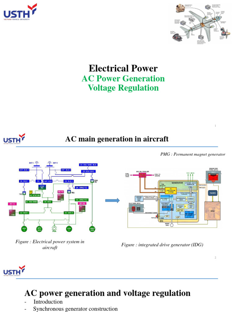 AC Power Generation in Aircraft Systems | PDF | Electric Motor | Machines