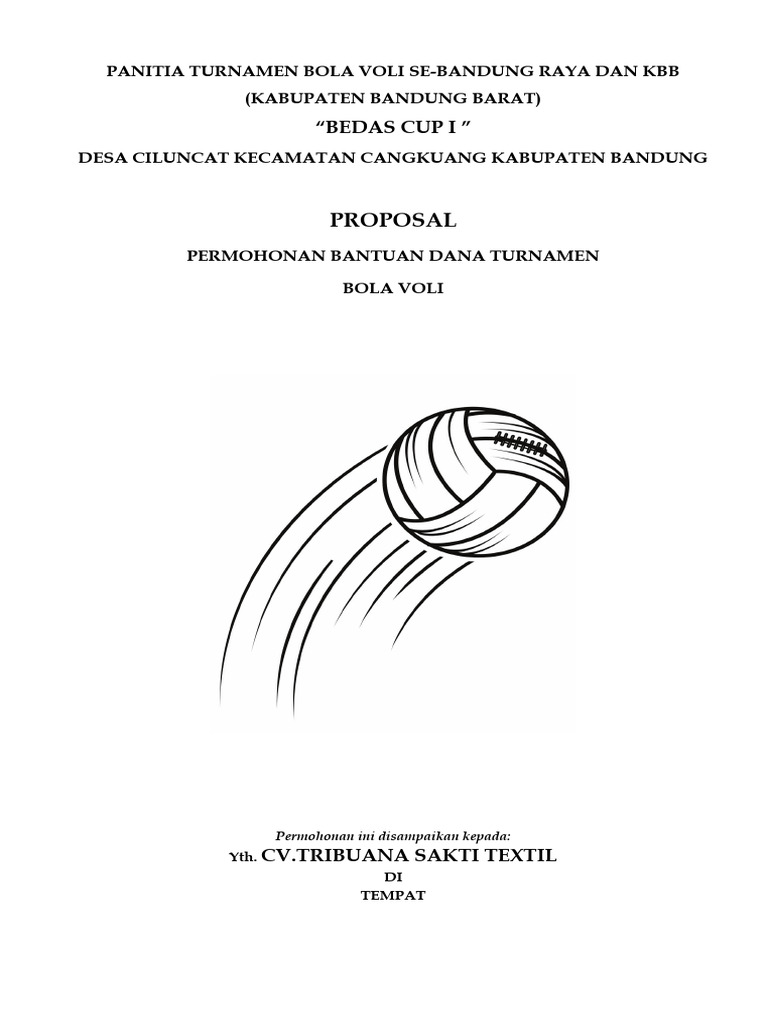 Proposal CV - Tribuana Sakti Textil | PDF