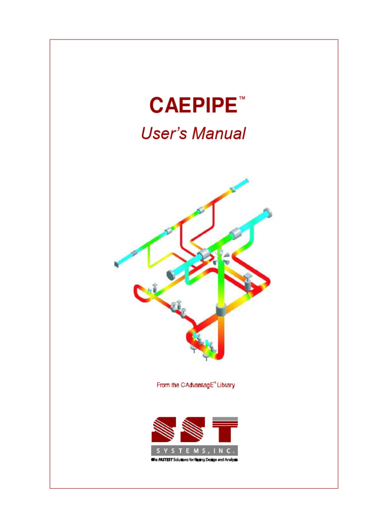CAEPIPE Users Manual 1 | PDF | Installation (Computer Programs) | Computer File