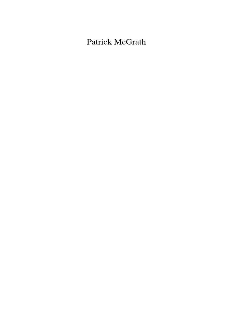 Patrick McGrath Directions and Transgressions - CH 5 Machinal | PDF ...
