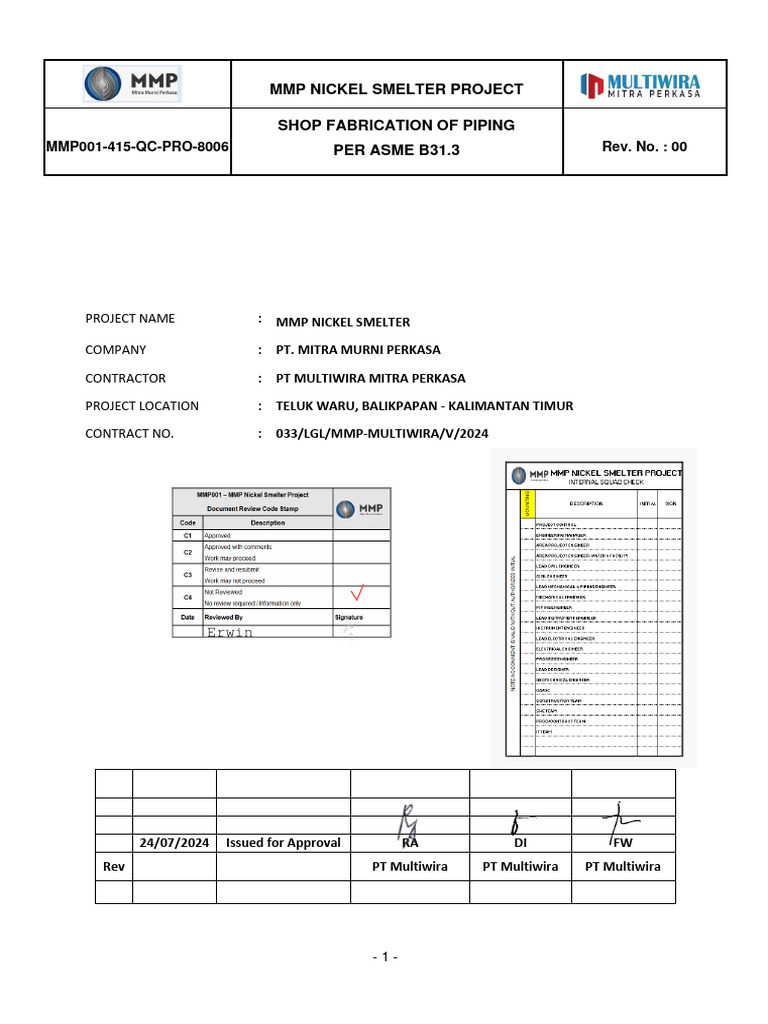 Shopn Fabrication of Piping PER ASME B31.3 - C4 | PDF | Pipe (Fluid ...