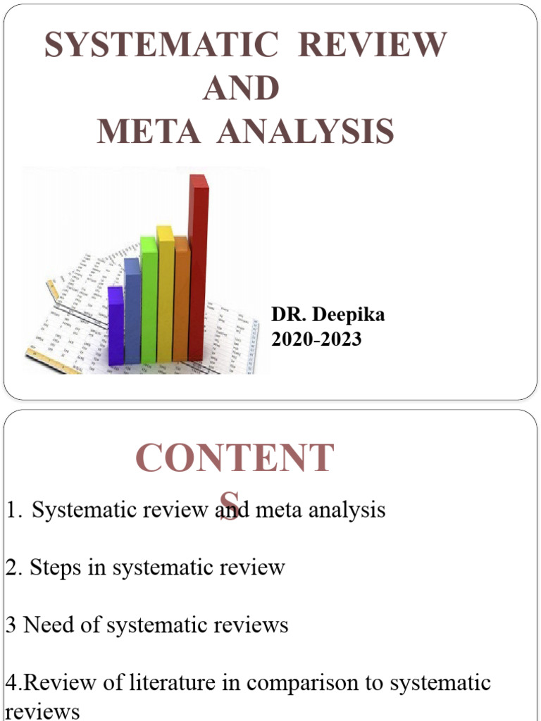 Systematic Review & Meta Analysis | PDF | Meta Analysis | Systematic Review