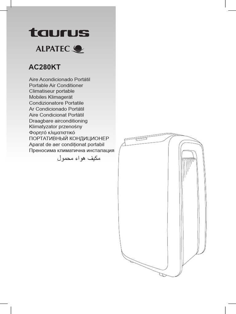 User Manual Taurus Alpatec Ac280kt | PDF | Refrigerante | Agua
