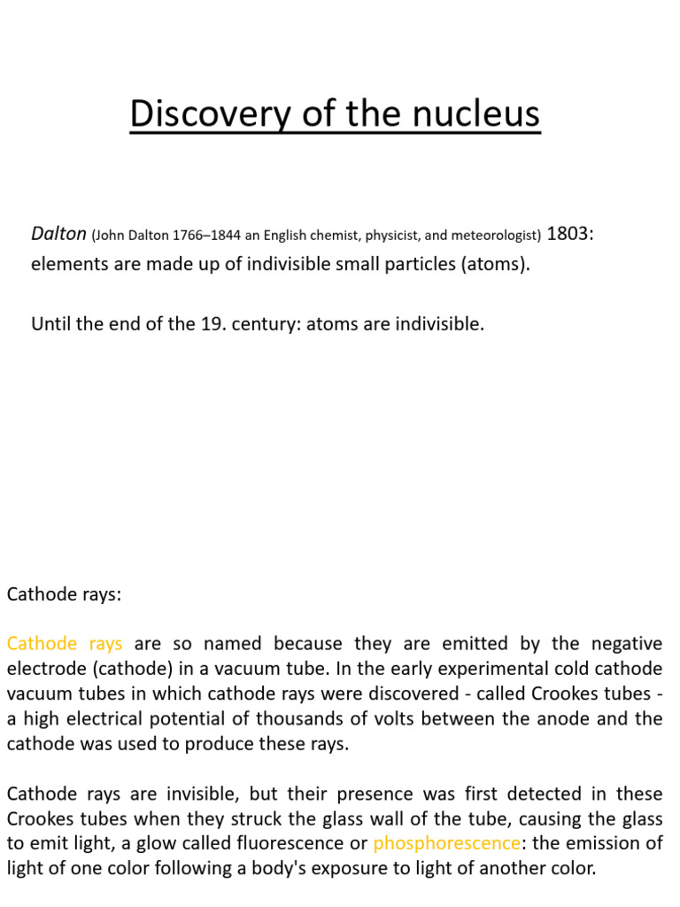 Nuclear1 Introduction22 | PDF | Atoms | Radioactive Decay