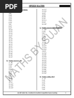 Worksheet Vedic Mathematics | PDF | Teaching Mathematics