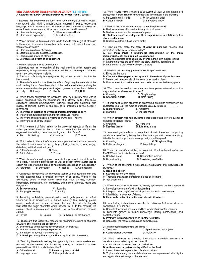 English New Cur | PDF | Educational Assessment | Linguistics