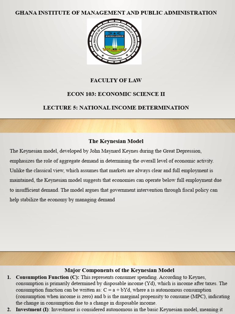 ECON 103 Lecture 5 | PDF | Long Run And Short Run | Consumption (Economics)