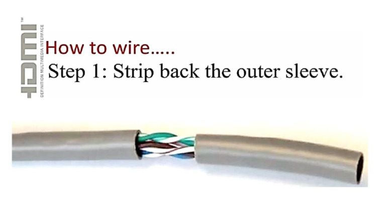 14 Utp Cable How To Wire Step 1 | PDF